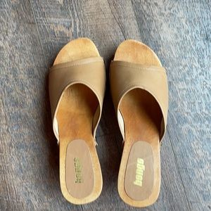 BONGO | Shoes | Vintage 99s Bongo Woodenleather Clogs | Poshmark